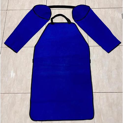 Jual BAJU LAS APRON KULIT 1 SET ( BADAN + LENGAN ) - WILSONE - Coklat 1 ...