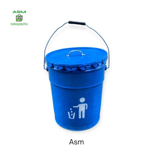 Jual ember kaleng cat 25 kg/tempat sampah/ember/pail/tempat bakar ...
