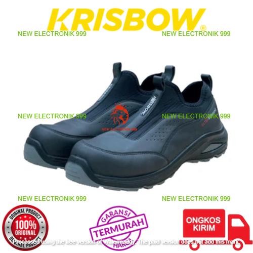 Jual Krisbow Sepatu Pengaman CHRONOS Hitam KRISBOW SAFETY SHOES CHRONOS ...
