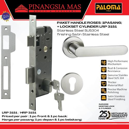 Jual PALOMA Gagang Pintu Door Handle Roses Set Stainless SUS 304 LRP ...