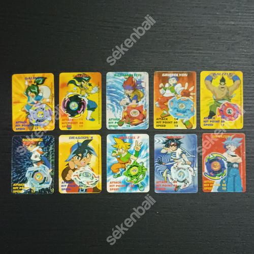 Jual (BEYBLADE) Tazos Beyblade Hadiah Chiki 2003 - Beyblade Card ...