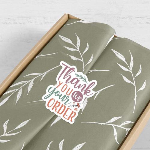 Promo Stiker Label Thank you Sticker Thank You For Your Order Purchase ...