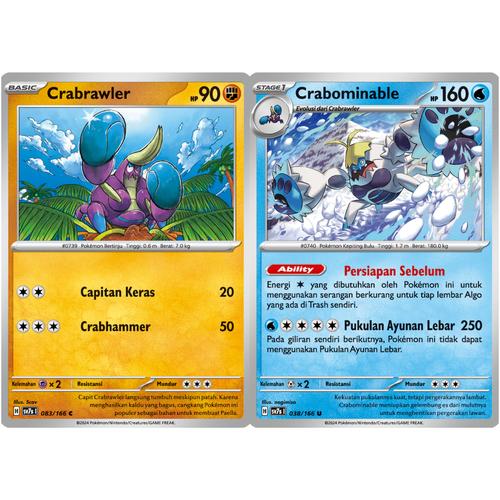 Jual Pokemon TCG Indonesia - Crabrawler, Crabominable sv7s - Crabrawler ...
