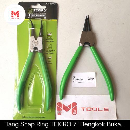 Jual Tang Snap Ring TEKIRO Bengkok Buka 7" - TEKIRO Snap Ring Pliers ...