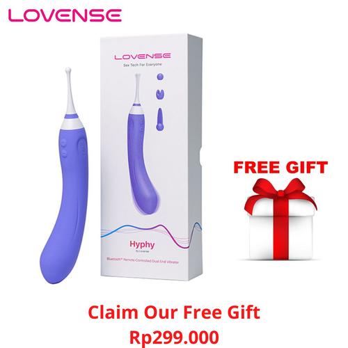 Jual Lovense Hyphy Dual End High Frequency Vibrate 3 in 1 Remote ...