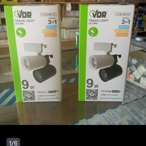 Jual lampu led track light 3in1 color 3 warna 9W - body putih - Kota ...