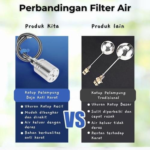 Jual Katup Apung stainless Pengontrol Ketinggian Air Kontrol Level Air ...