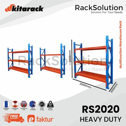 Jual RS2020 KITARACK Starter Rak Gudang 2 Meter Heavy Duty Warehouse ...