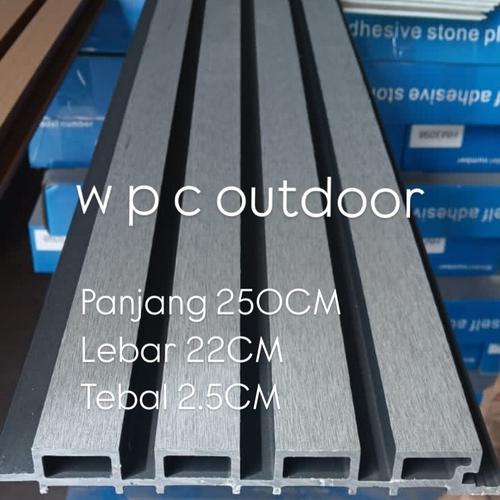Jual wpc outdoor dinding PROMO WPC PAGAR Decking outdoor - Abu-abu ...