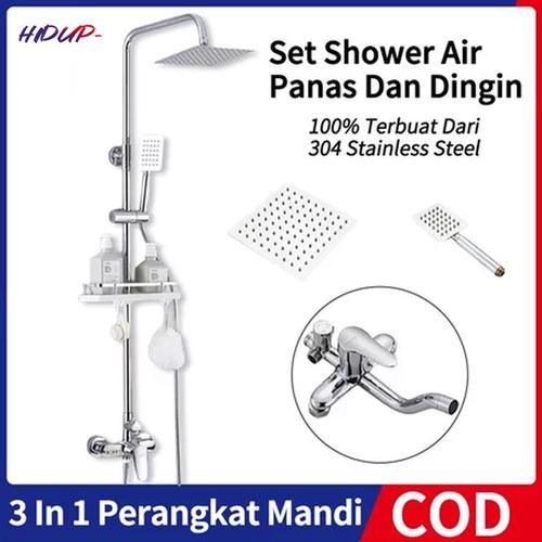 Promo Shower Kamar Mandi Full Set Panas Dingin dengan Kepala Shower ...