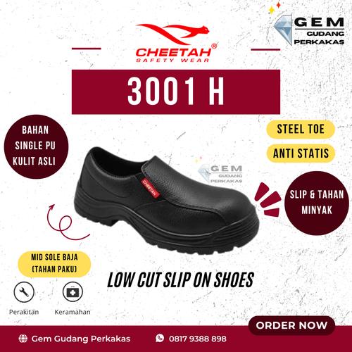 Jual Cheetah Sepatu Safety Shoes 3001H Low Cut Slip On Shoes - 4 (37 ...