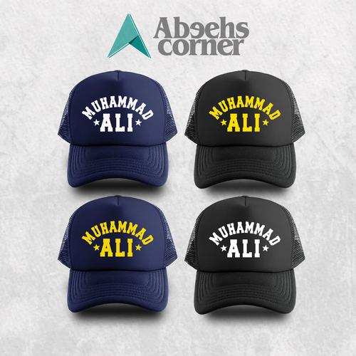 Jual Topi Muhammad Ali - Topi Trucker Jaring - Navi - Putih - Jakarta ...