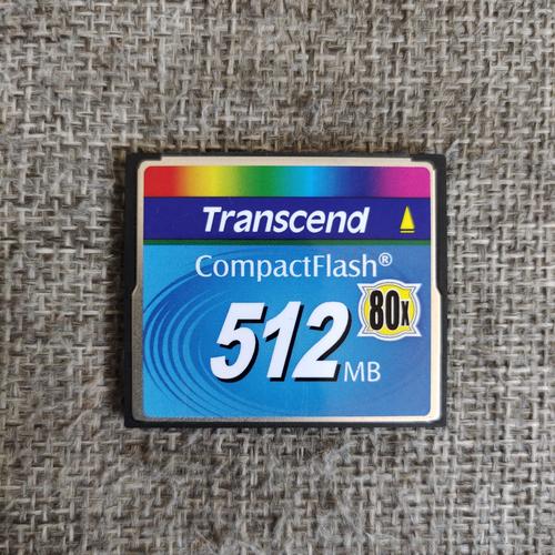 Jual Transcend Compact Flash CF Card 512MB 80x Memory Industrial Kamera ...