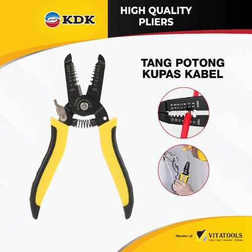Jual KDK Tang Potong Kupas Kabel Listrik Multifungsi / Gunting Kabel ...