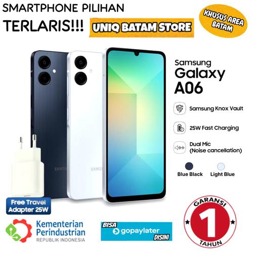 Jual SAMSUNG GALAXY A06 NEW 4/64 4/128 GB GARANSI RESMI [ BATAM ...