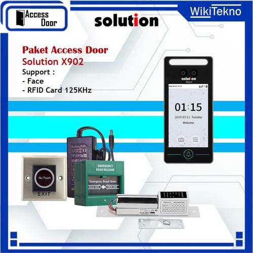 Jual Paket Access Door Solution X902 Access Control Face & Card - Pintu Kaca - Jakarta Timur ...