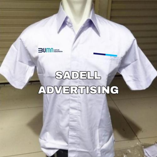 Jual Kemeja BUMN Seragam BUMN Untuk Indonesia Putih Lengan Pendek Pria ...