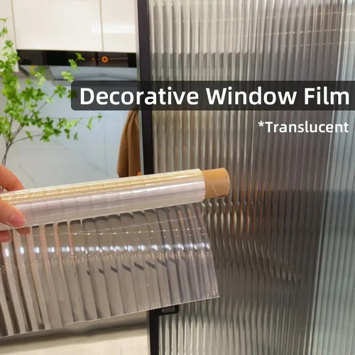 Promo Sticker Kaca Fluted Moru 3D Reeded Glass Sticker Decorative ...