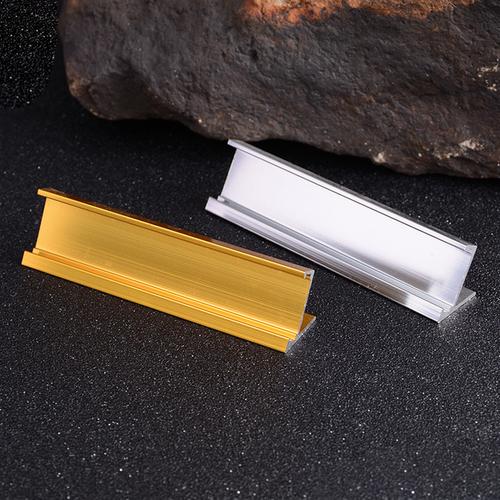 Jual Papan Nama Meja Aluminium 18*6cm / Table Name Card Holder - emas ...