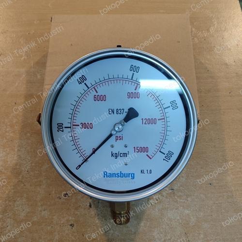 Jual Manometer Pressure Gauge 6" inch 40Bar/Kg 900Psi Model Raket ...