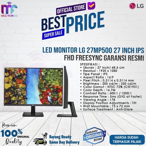 Jual Monitor LG LED 27" 27MP500 IPS FHD Freesync Garansi Resmi ...