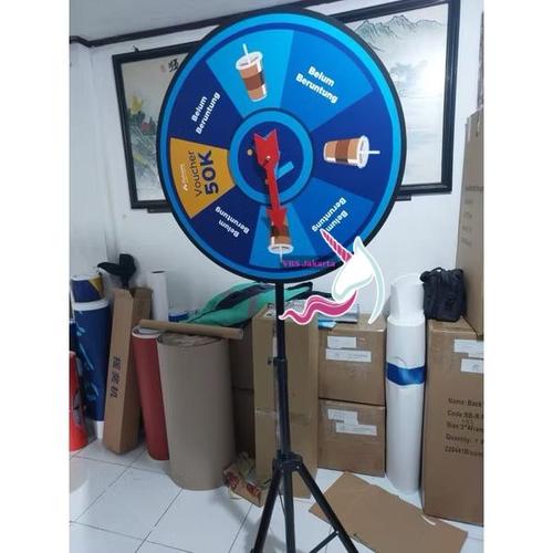Jual SPIN WHEEL RODA PUTAR UNDIAN DOORPRIZE HADIAH TRIPOD KAKI ACARA ...