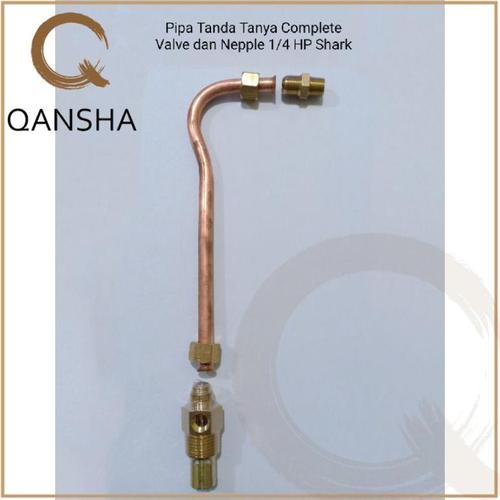 Jual Discharge Pipe Pipa Kompresor 1/4 Hp Shark Komplit Valve Dan Neple ...