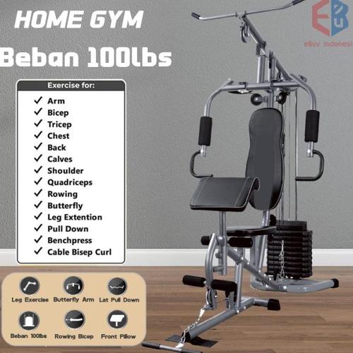 Jual Home gym 1 Sisi Alat Fitness Home Gym 1 sisi 70 LBS Alat Olahraga ...