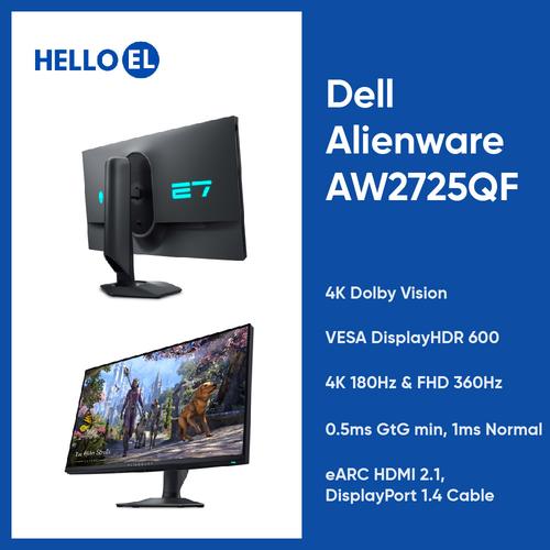 Promo Dell Alienware AW2725QF 4K Dolby Vision FHD 360Hz 0.5ms GtG eARC ...