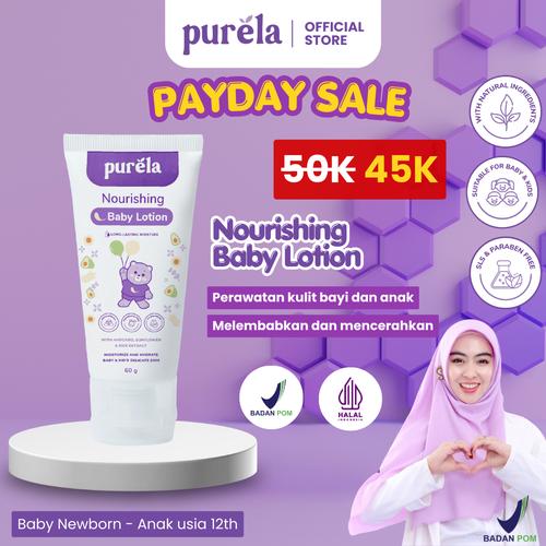 Jual Purela Nourishing Baby Lotion 60gr Body Lotion Perawatan Kulit ...