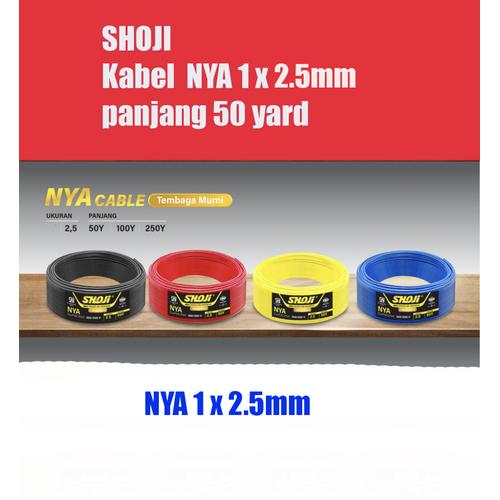 Jual Kabel NYA 2.5mm SHOJI 50 y / Kabel Tunggal 2.5mm Per Roll cable ...