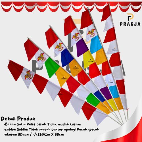 Jual Bendera umbul-umbul merah putih warna warni Garuda - mp. biru - Kab. Bandung - PRAGJA ...