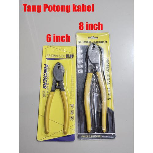 Jual Tang Potong kabel 8" Merk JUSHUN Cable Cutter Wire Cutting Plier ...