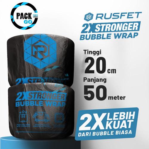 Jual Bubble Wrap Plastik RUSFET HITAM 20CM x 50M Berwarna Buble | Bubblewrap Tebal SUPER Roll ...