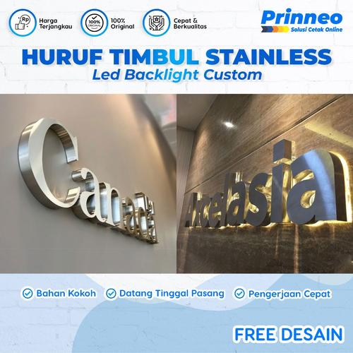 Jual HURUF TIMBUL STAINLESS, HURUF TIMBUL LED, HURUF TIMBUL BACKLIGHT ...