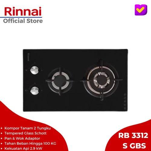 Jual Rinnai Kompor Gas Portable Tungku RB-3312S (GBS) Original Official ...