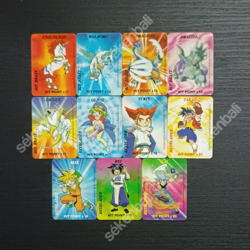 Jual (BIT BEAST & BEYBLADER) Tazos Beyblade Hadiah Chiki 2003 ...