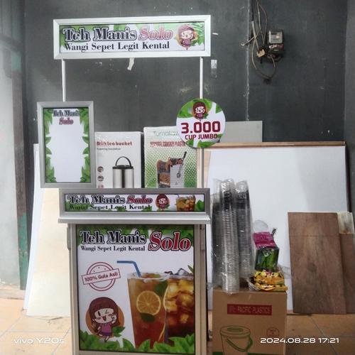Jual booth es teh solo lengkap - Kota Bekasi - Queen booth portable ...