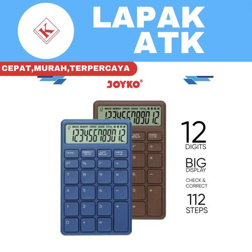 Jual Joyko Calculator 12 Digits PORTABLE / Kalkulator Joyko Kecil CC ...