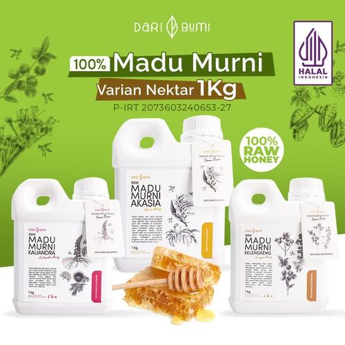 Jual Madu Murni 1kg Madu Asli Dari Bumi Varian Nektar 100% Raw Honey ...