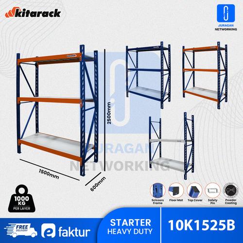 Jual RAK GUDANG Besi 1 Ton STARTER Panjang 1.5Mtr Tinggi 2,5M Frame ...