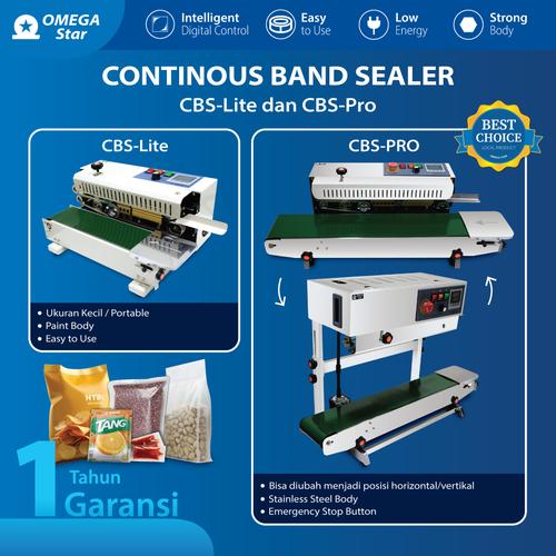 Promo Continous Band Sealer CBS-Lite dan CBS-Pro Omega Star – Mesin ...