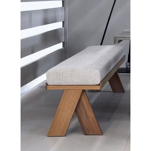 Jual Bench minimalis kayu jati solid dengan busa, bangku kayu jati busa ...