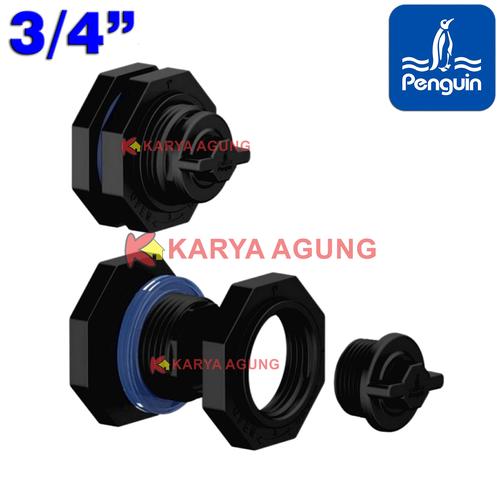 Jual Bulkhead PENGUIN 3/4" PVC / Mur Tangki Tandon Toren 3/4 inci ...