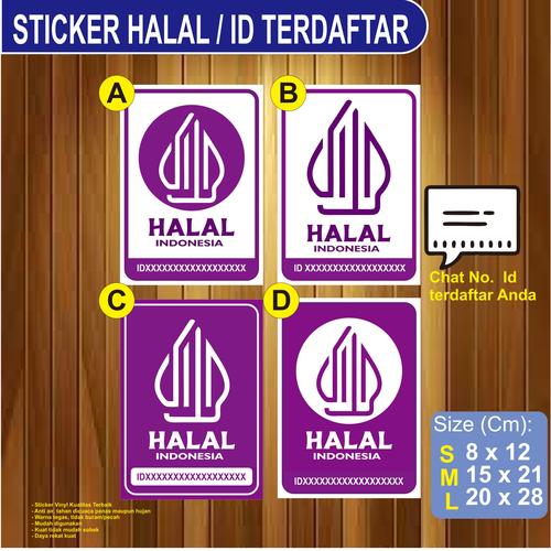 Jual Stiker Vinyl Logo Halal Indonesia / Logo Halal Indonesia - A ...