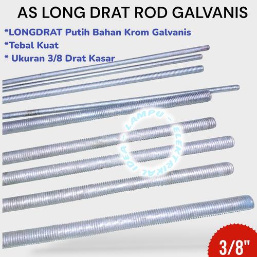 Jual AS LONG DRAT PUTIH GALVANIS M10 | LONGDRAT 3/8" (DRAT KASAR) 1 ...