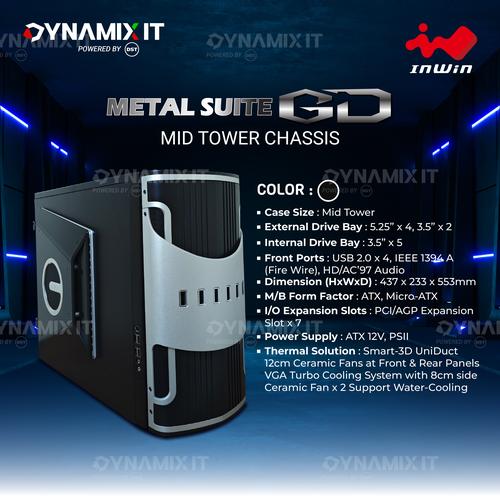 Jual PC Case InWin Metal Suite GD Mid Tower ATX PC Case - Blac - Kota Surabaya - Dynamix IT ...