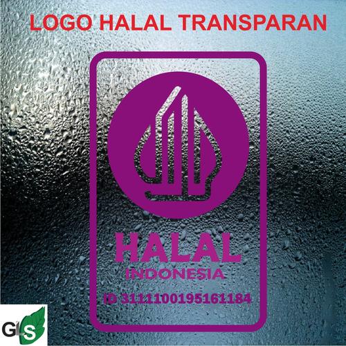 Jual Stiker Vinyl TRANSPARAN Logo Halal Indonesia/ Logo Halal Indonesia ...