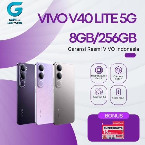 Promo Vivo V40 Lite 5G 8GB/256GB Garansi Resmi Vivo Indonesia - 8/256 ...