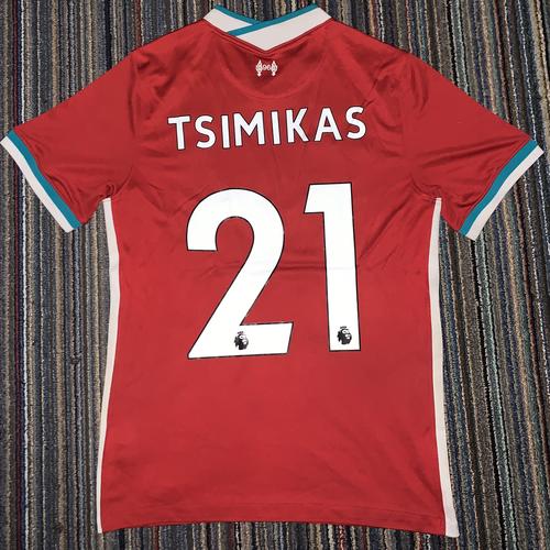 Jual Liv*rpool 2020/21 Home Kit Tsimikas #21 Original Jersey - Kota ...